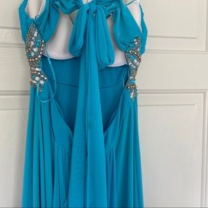 Cache | Dresses | Cach Blue Prom Dress | Poshmark